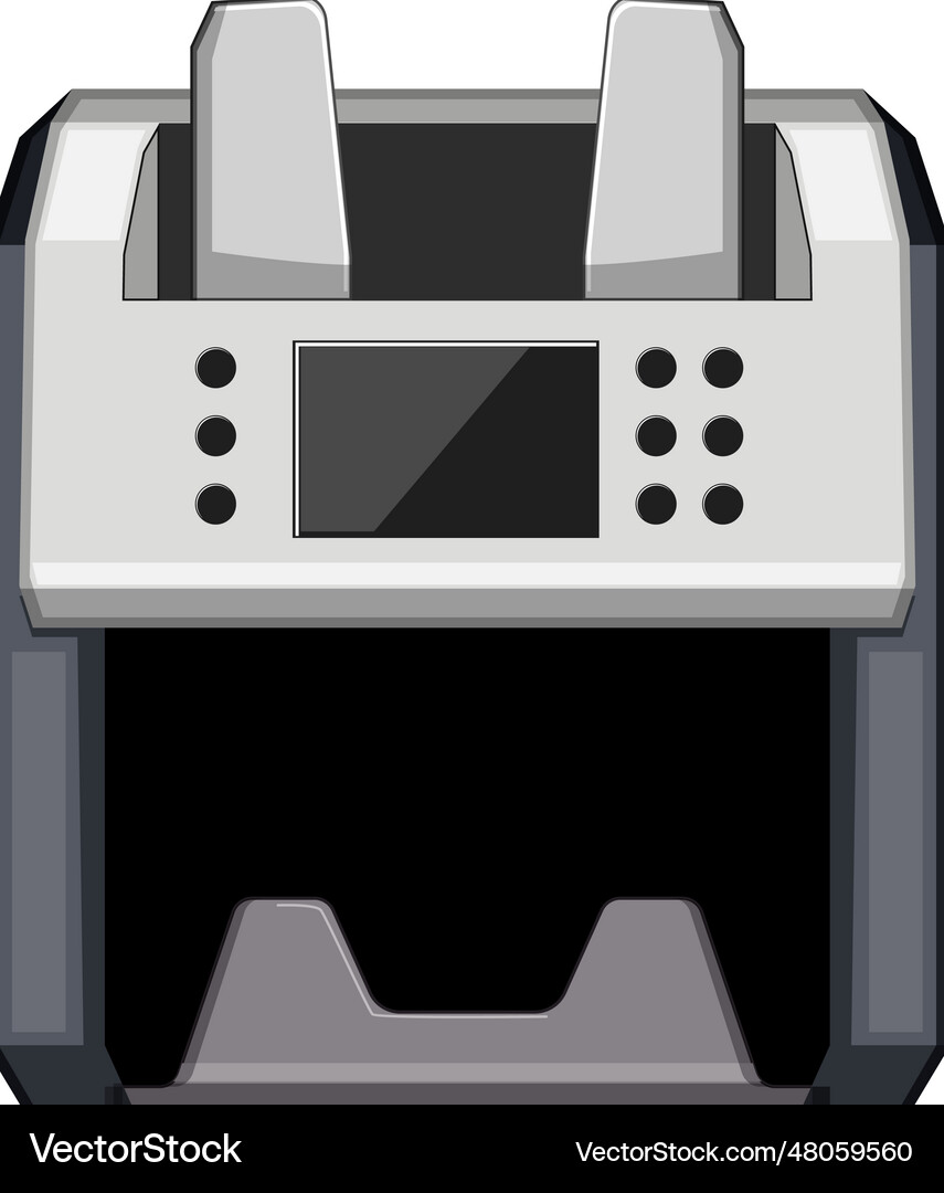 Equipment counter machine cartoon Royalty Free Vector Image
