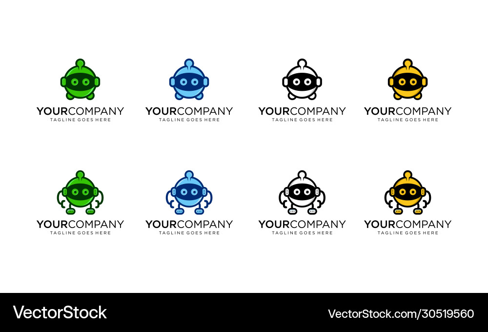 Unique robot for logo design concept - Stock Image - Everypixel
