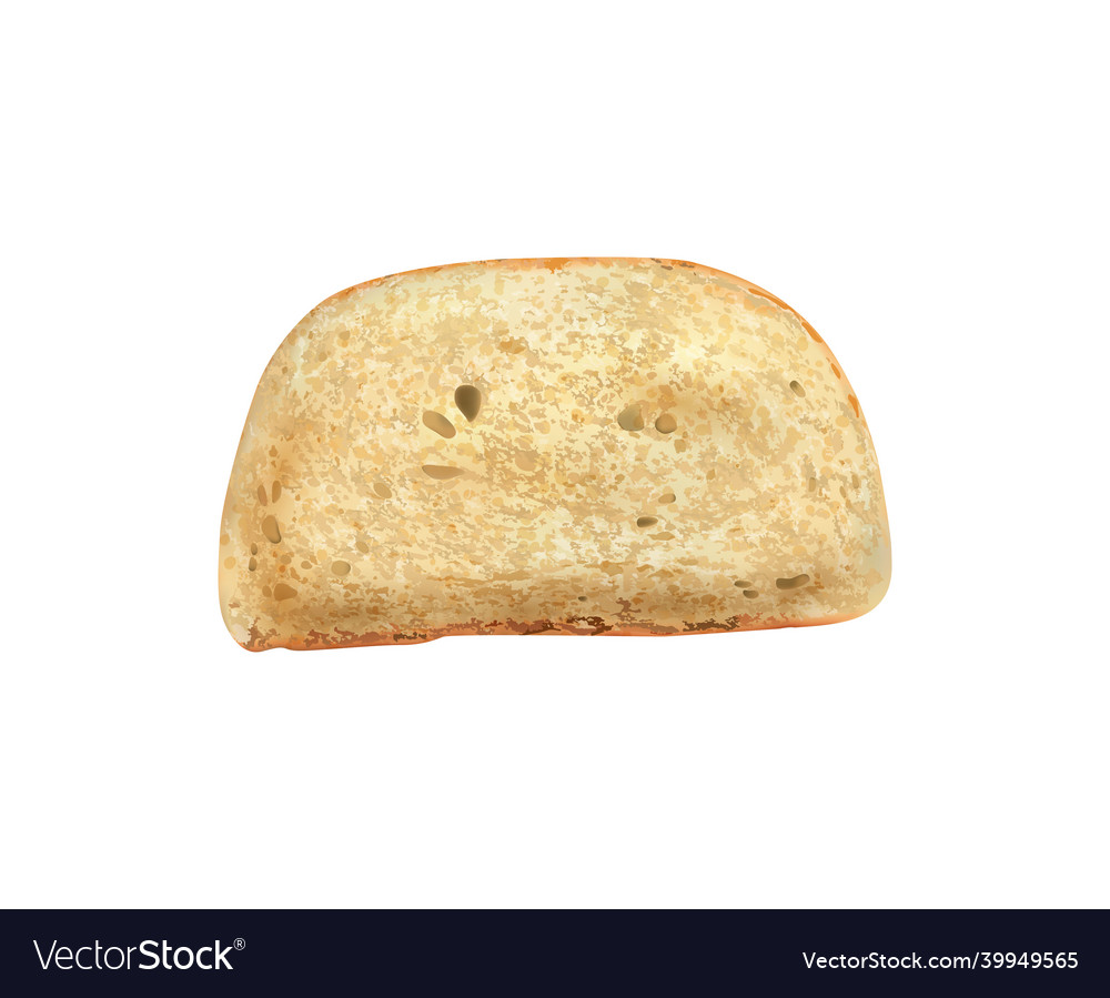 Bright bread slice composition Royalty Free Vector Image