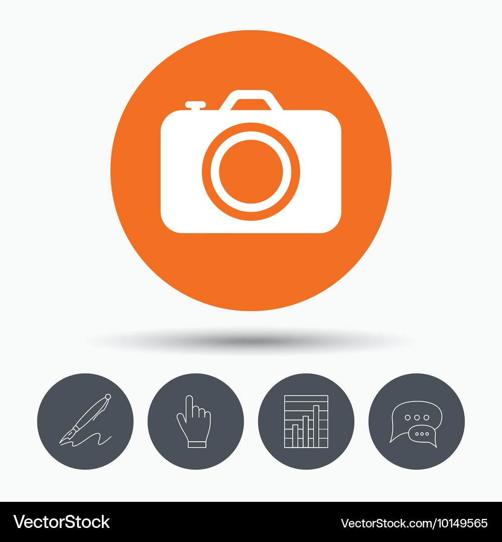 Camera icon professional photocamera sign Vector Image