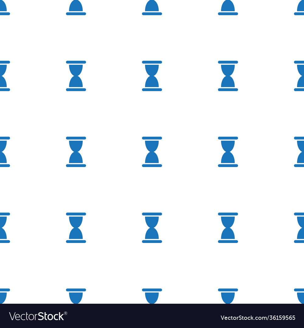 Hourglass icon pattern seamless white background Vector Image