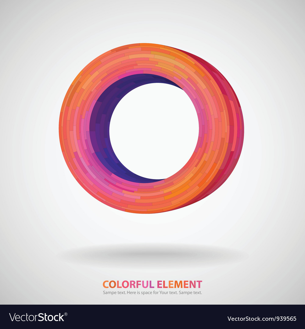 Modern sharp ring Royalty Free Vector Image - VectorStock