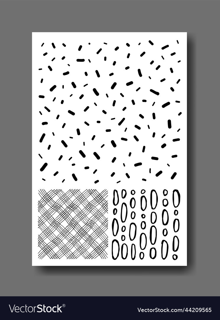 Poster with abstract patterns Royalty Free Vector Image