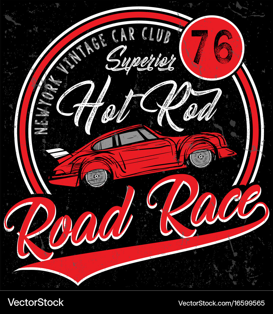 Retro car vintage sport Royalty Free Vector Image