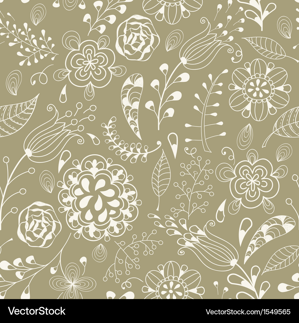 Seamless summer floral pattern Royalty Free Vector Image