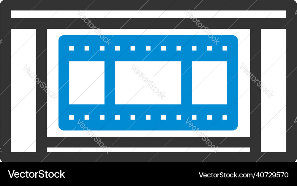 Cinema theater auditorium icon Royalty Free Vector Image