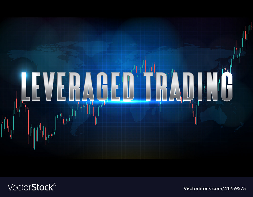 Abstract background of leveraged trading Vector Image