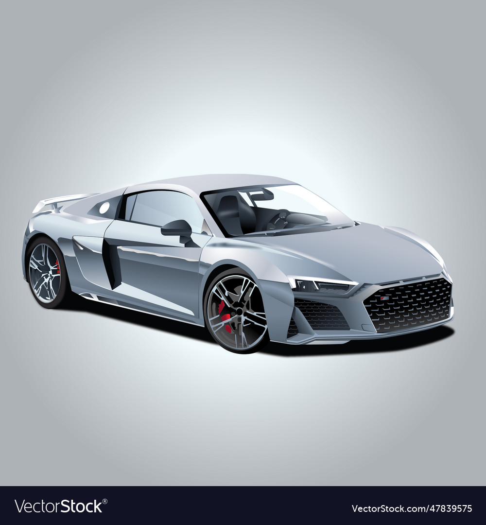 Audi r8 Royalty Free Vector Image - VectorStock