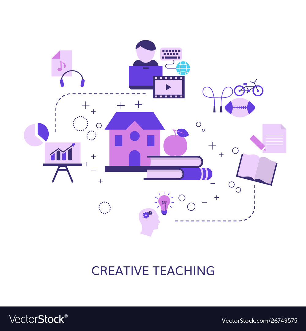 Creative teaching Royalty Free Vector Image - VectorStock