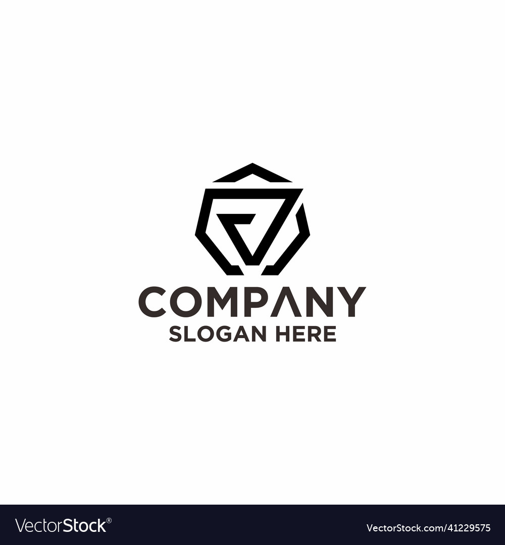 E initial monogram logo with shape style Vector Image