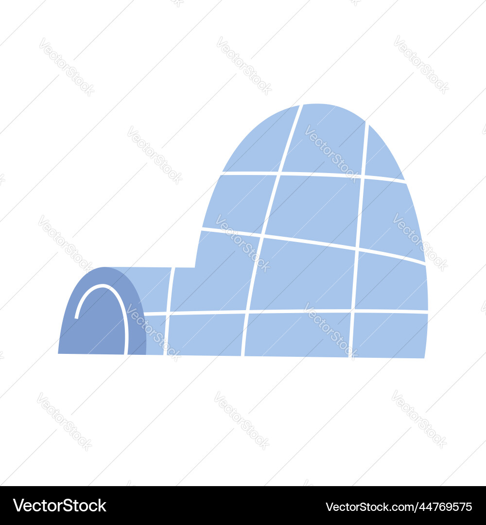 Igloo home northern inuit or eskimo Royalty Free Vector