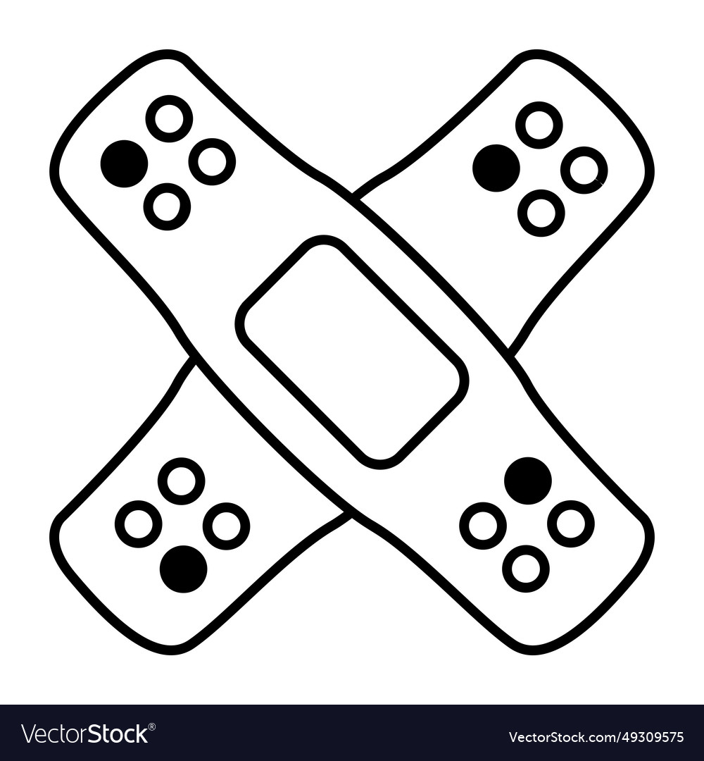 Medical patch Royalty Free Vector Image - VectorStock