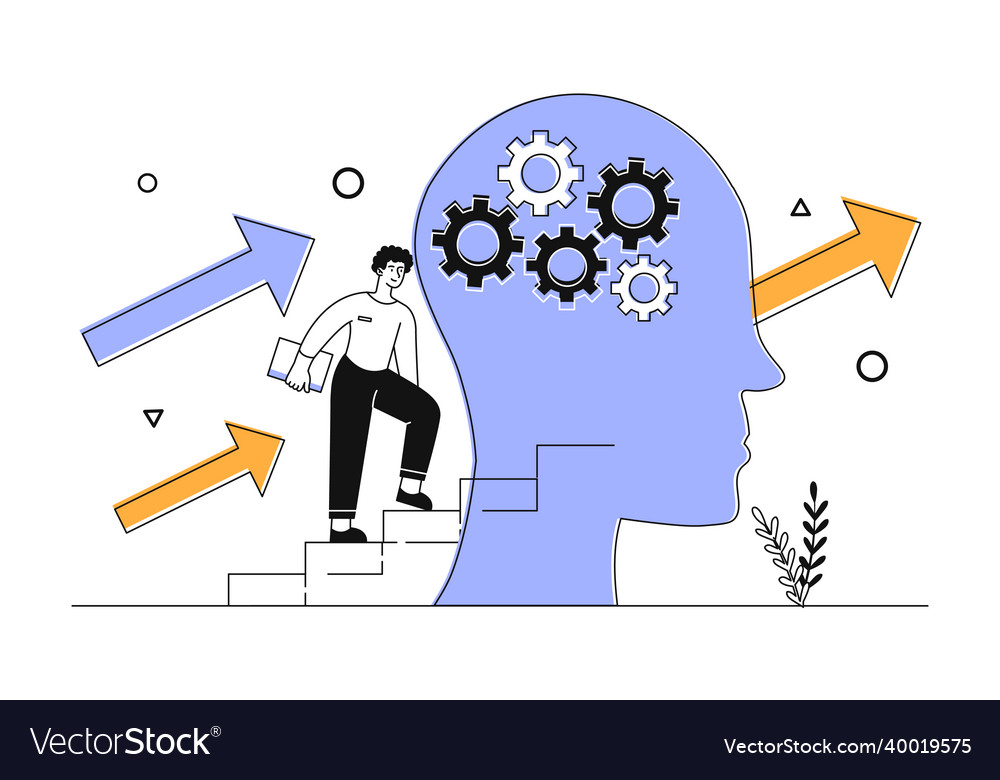 Professional development concept Royalty Free Vector Image