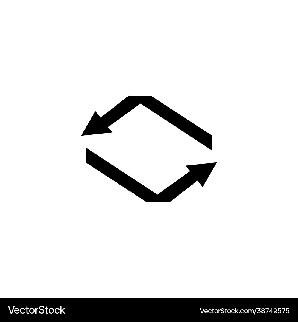 Recycle reuse reduce sign logo icon Royalty Free Vector