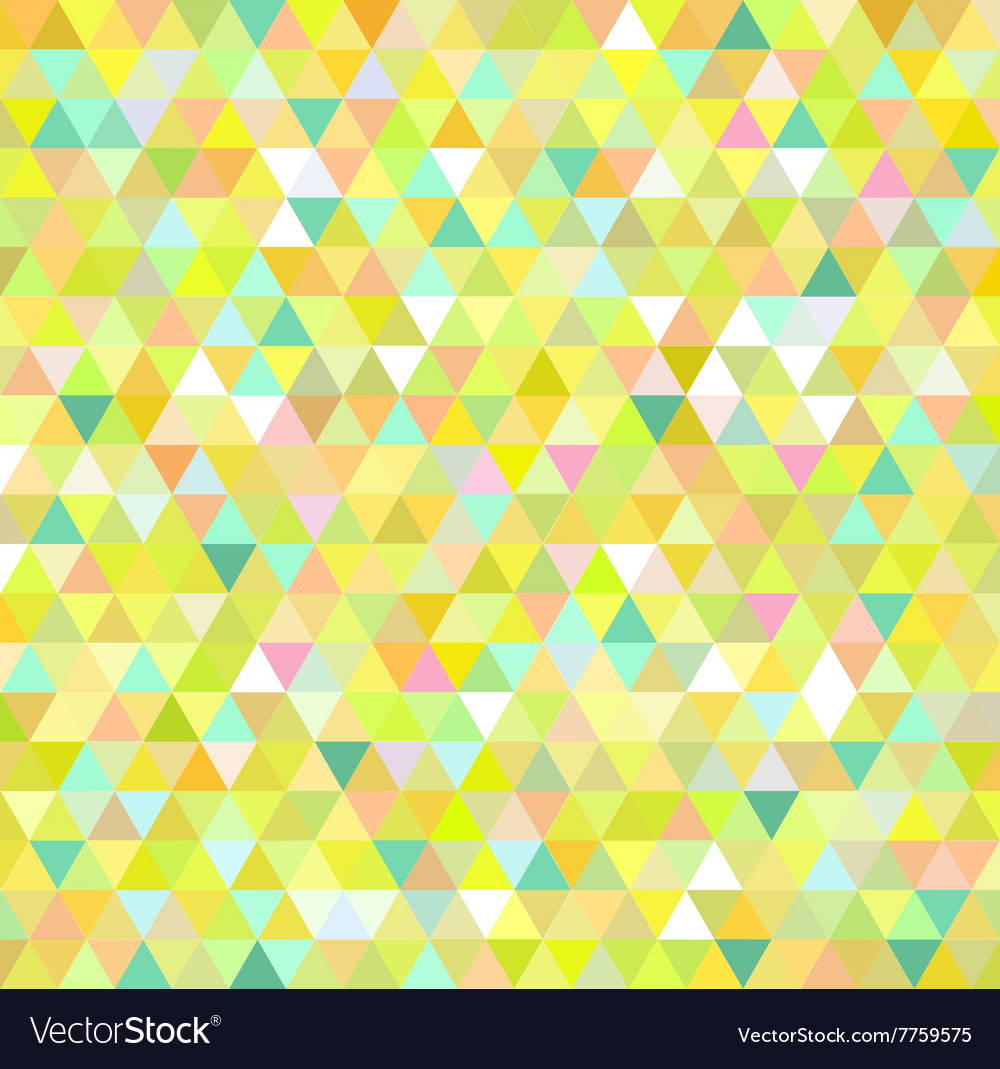 Yellow Triangle Pattern Royalty Free Vector Image