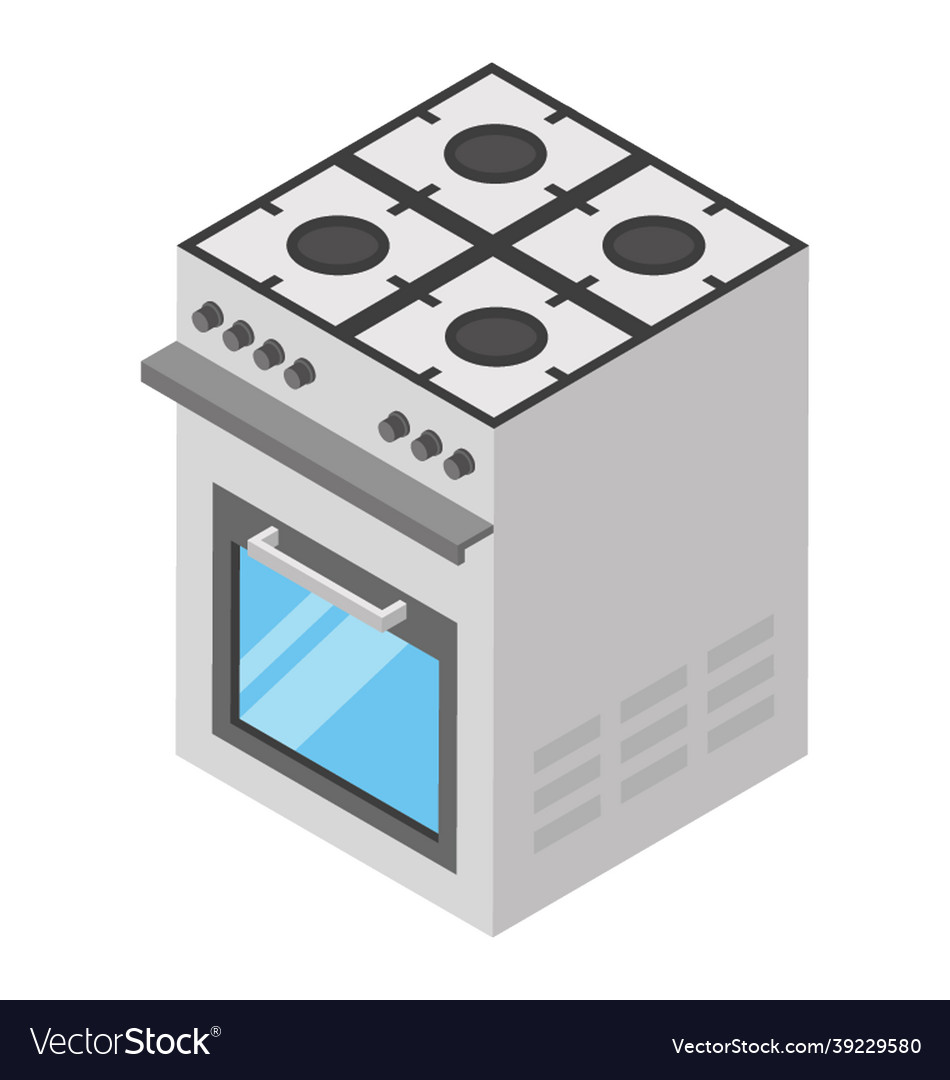 Cooking range Royalty Free Vector Image - VectorStock