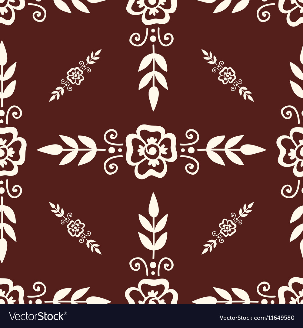 Mehendi pattern Royalty Free Vector Image - VectorStock