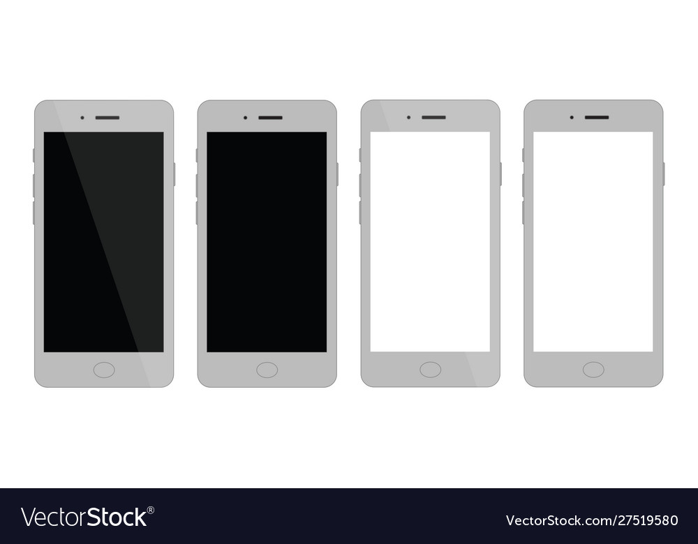 Smart phone blank smartphone with display Vector Image