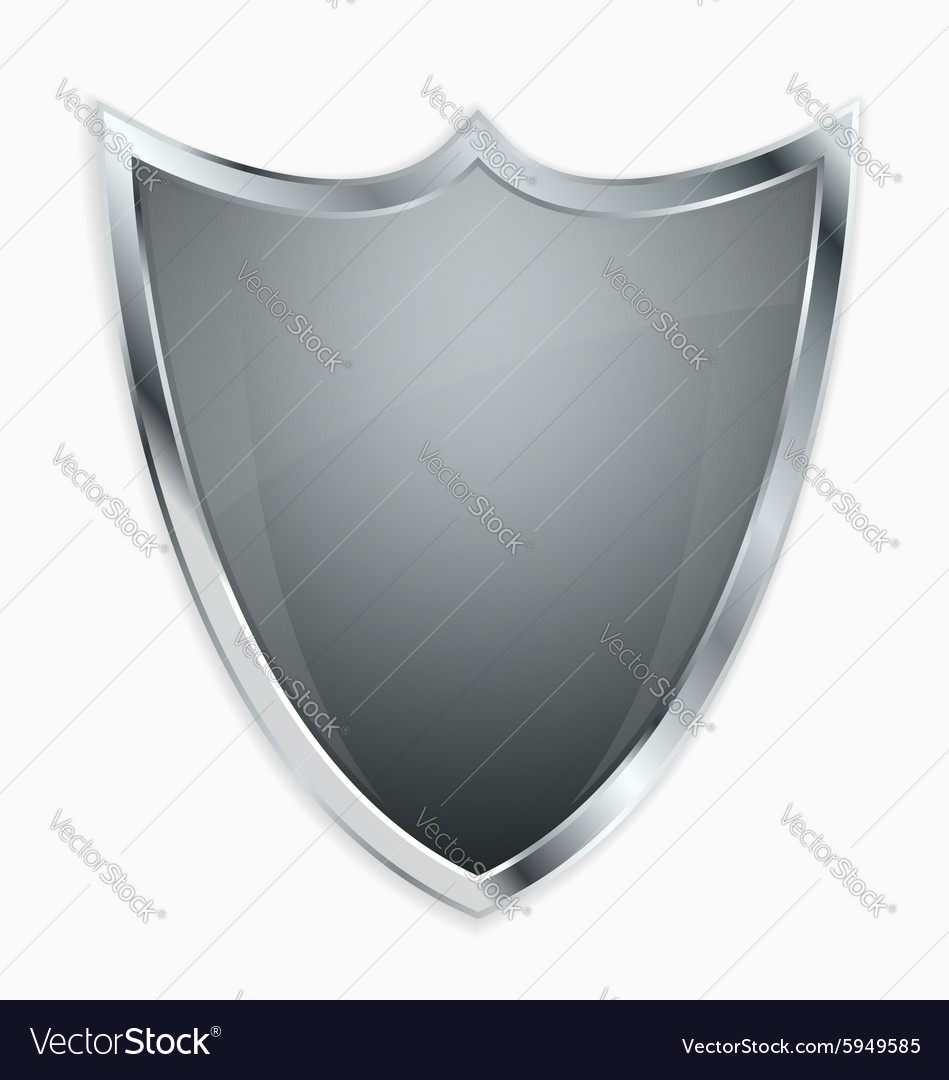 Empty shield Royalty Free Vector Image - VectorStock