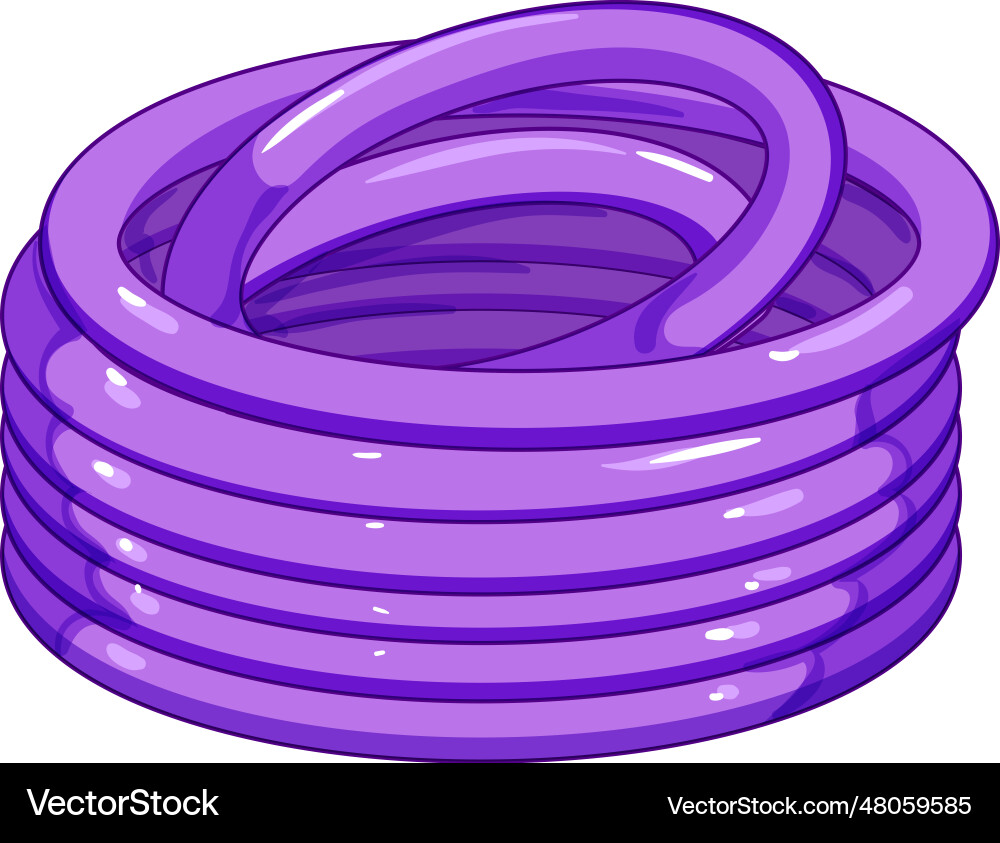 Irrigation garden hose cartoon Royalty Free Vector Image