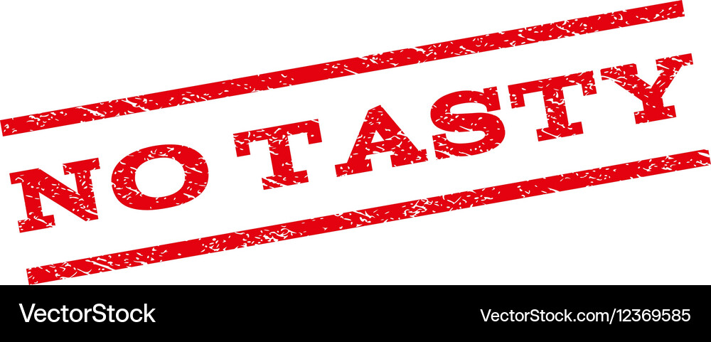 No tasty watermark stamp Royalty Free Vector Image