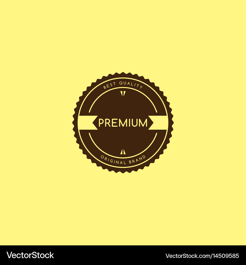 Premium quality and guarantee product label Vector Image