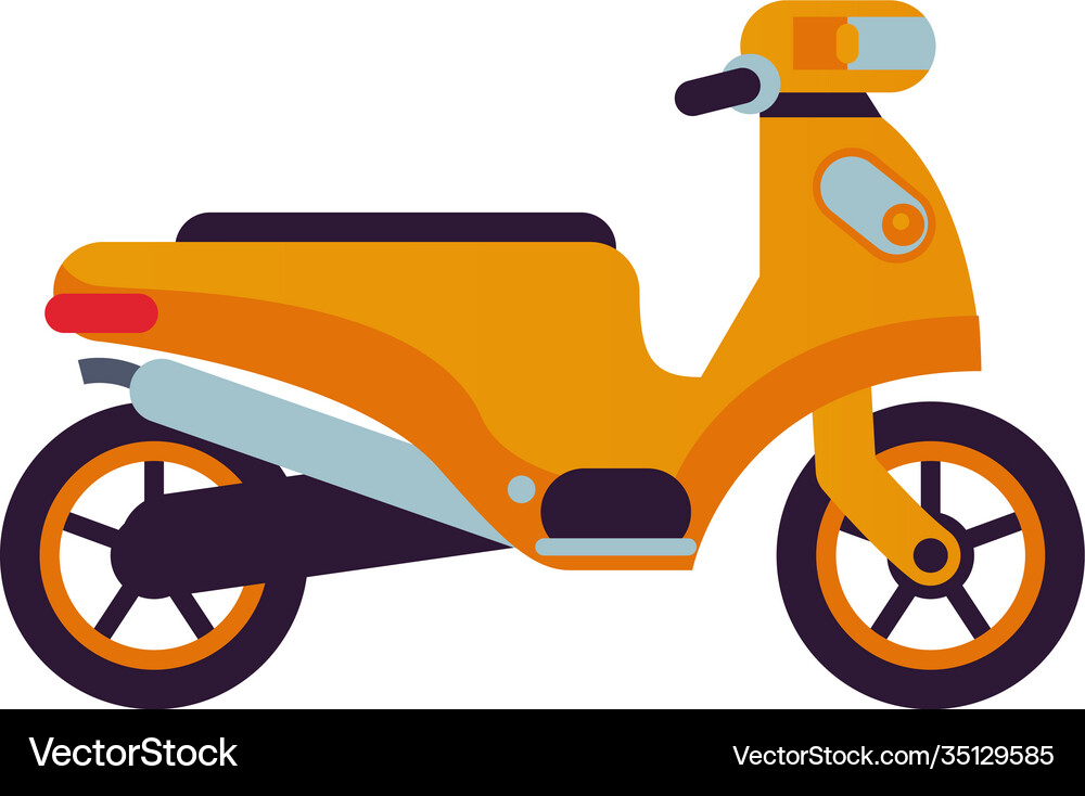 Scooter motorcycle style vehicle icon Royalty Free Vector