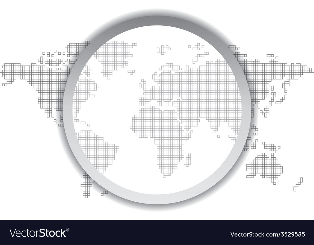 World map theme Royalty Free Vector Image - VectorStock