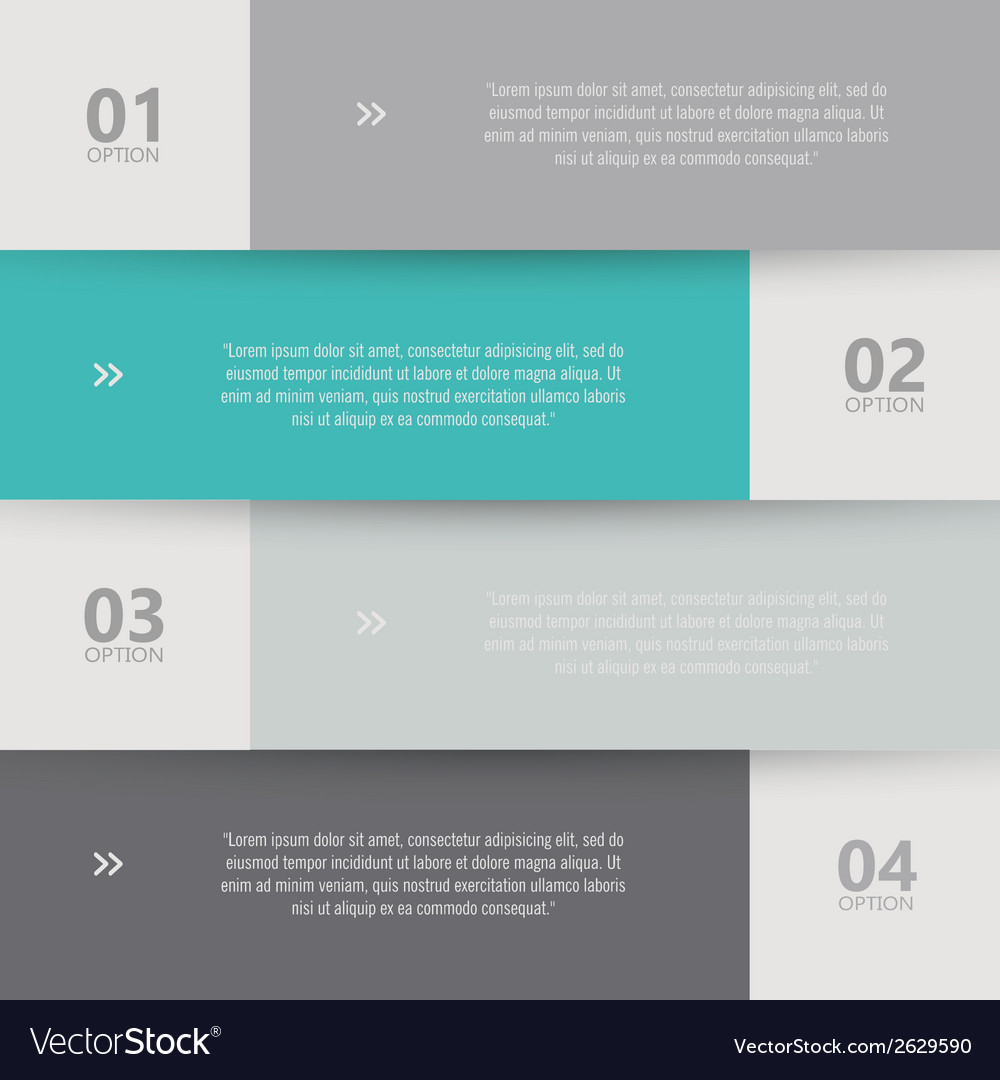 Abstract four easy steps on a special background Vector Image