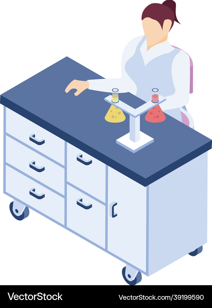 Chemical testing Royalty Free Vector Image - VectorStock