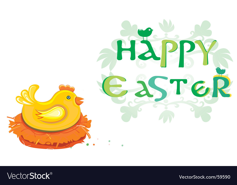 Easter bird Royalty Free Vector Image - VectorStock