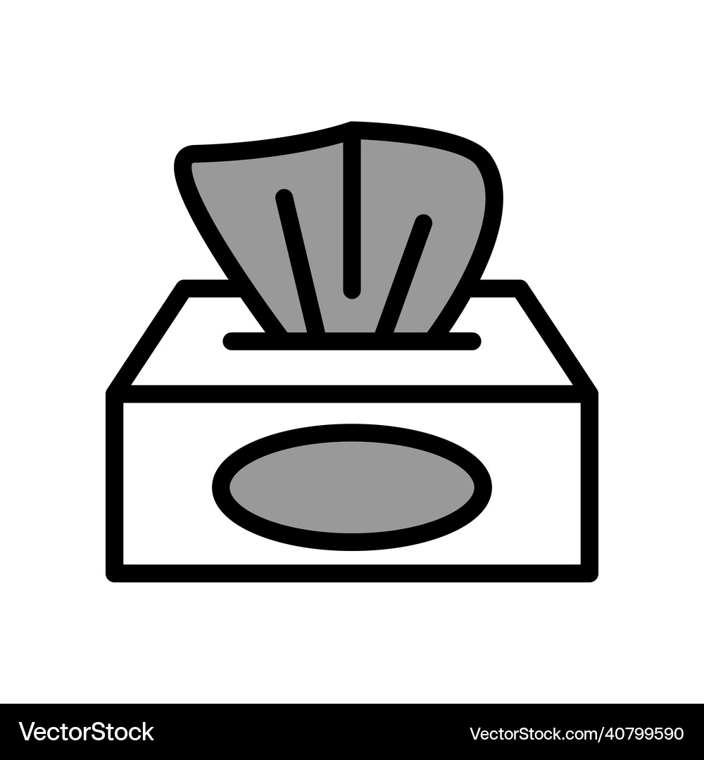 Graphic of tissue icon Royalty Free Vector Image