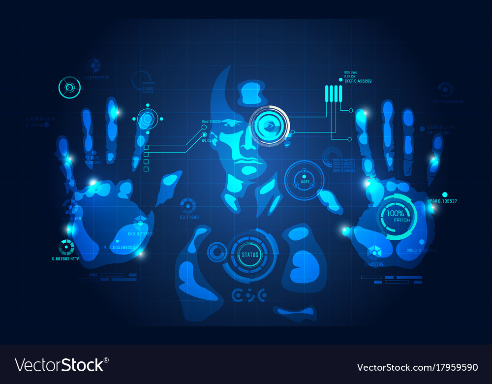 Interface man Royalty Free Vector Image - VectorStock
