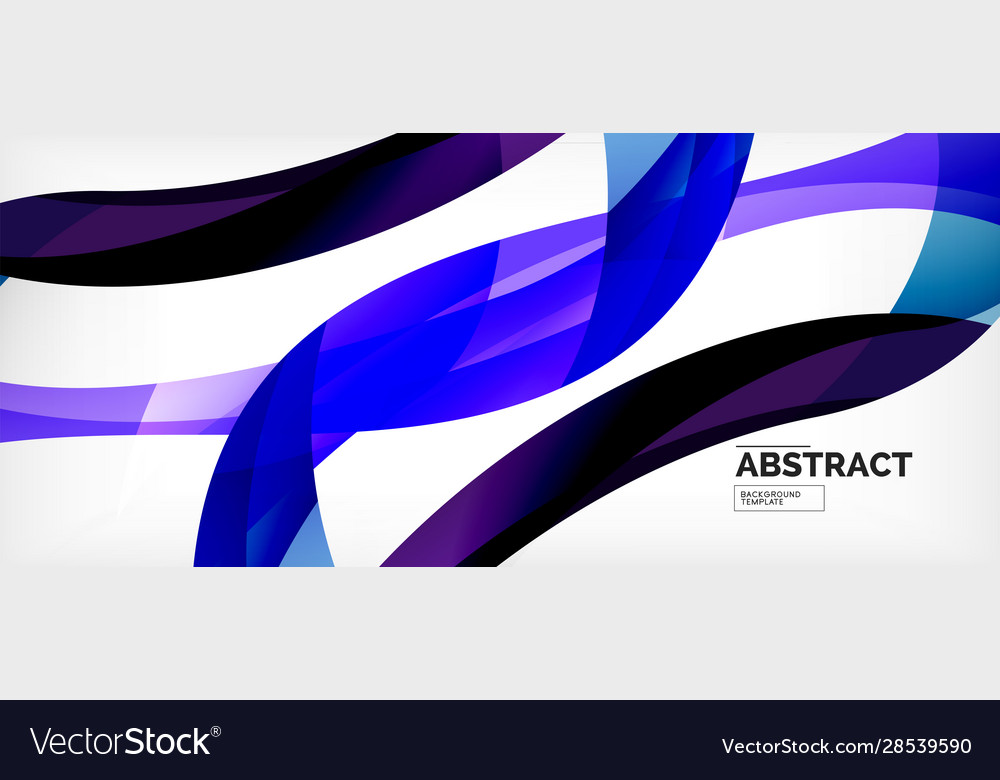 Linear wave web template Royalty Free Vector Image