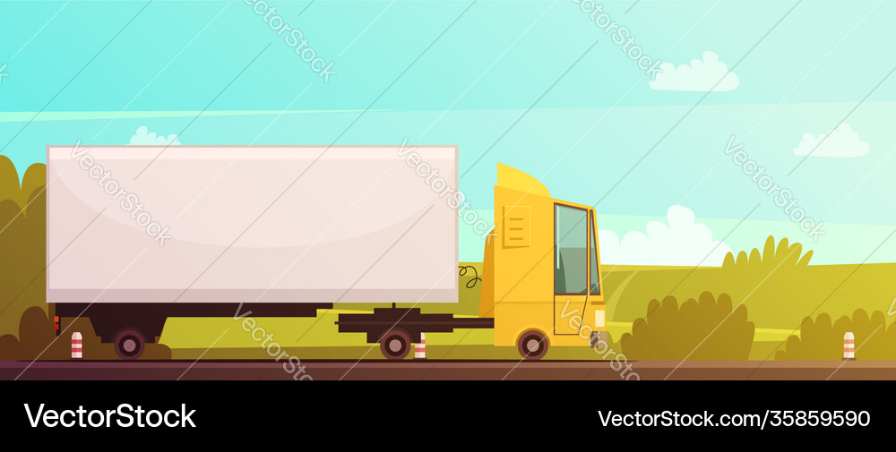 Logistics and delivery cartoon background Vector Image