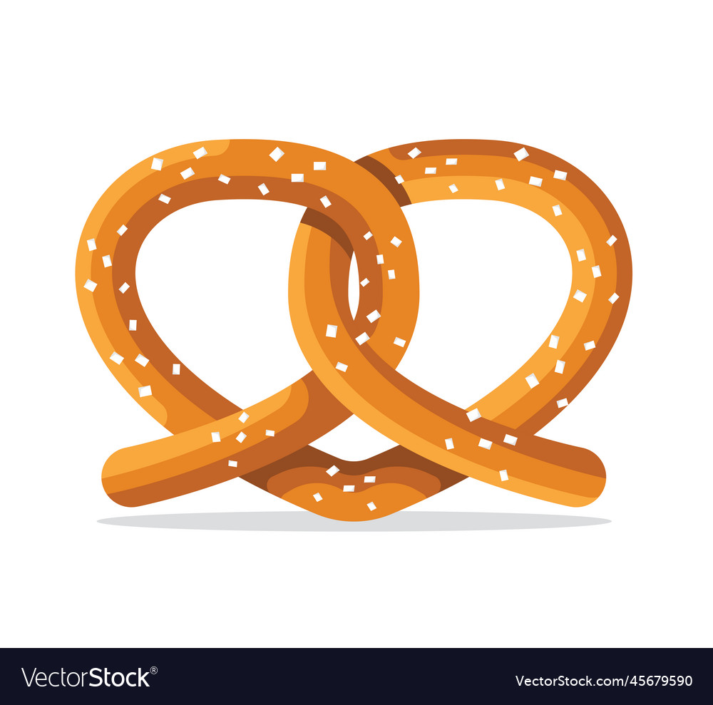 Pretzel cartoon isolated Royalty Free Vector Image