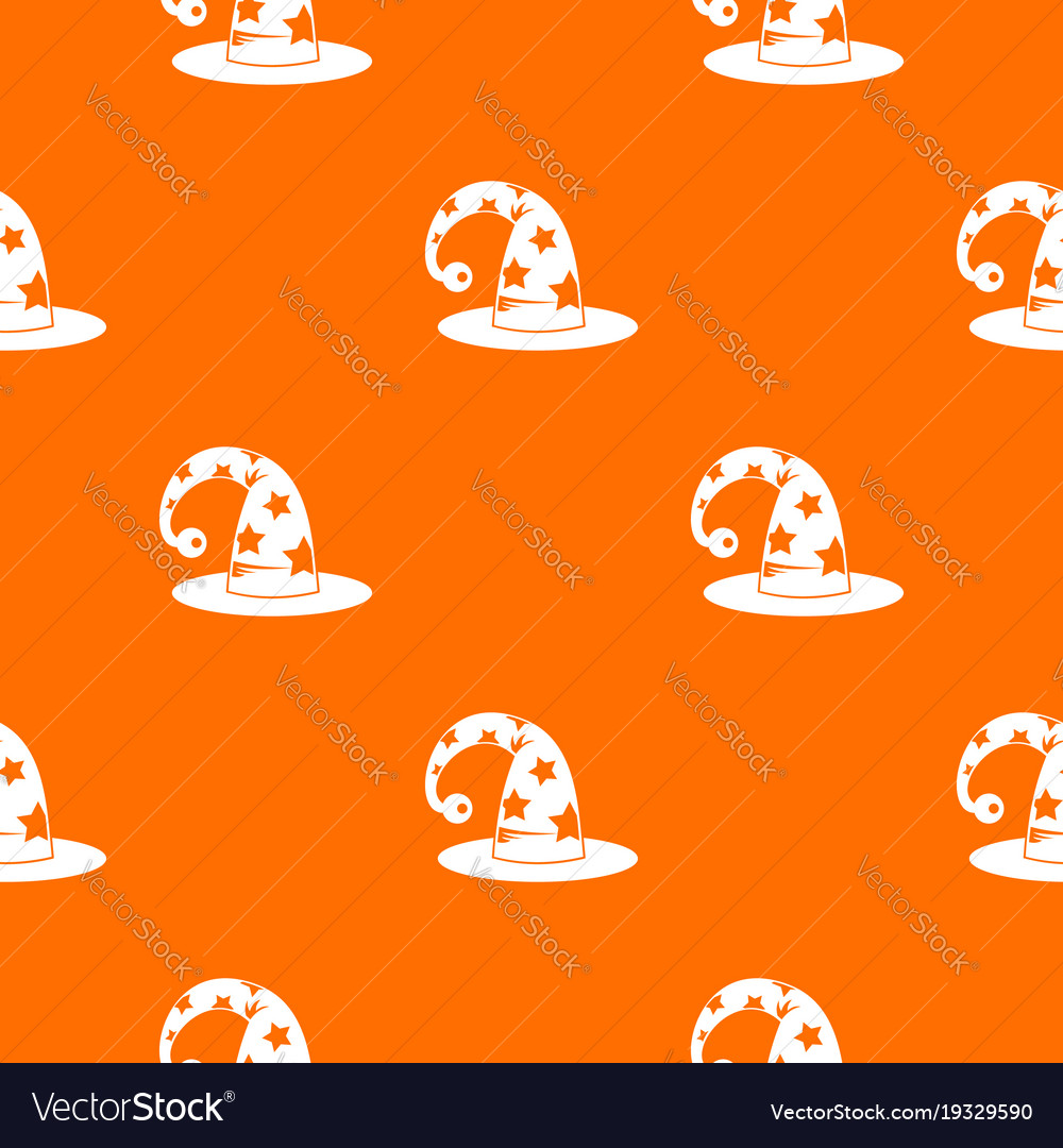 Wizards hat pattern seamless Royalty Free Vector Image