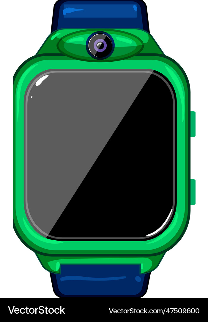 Boy kid watch time cartoon Royalty Free Vector Image