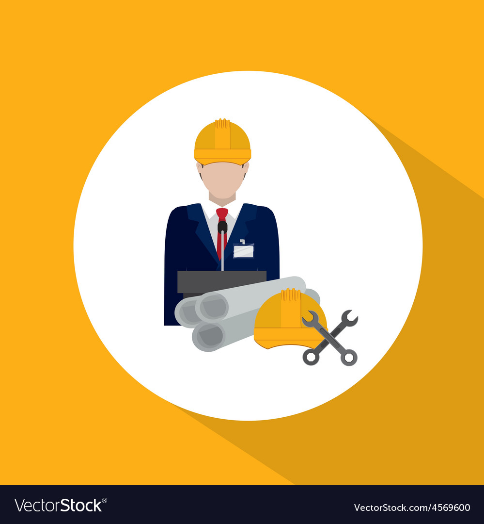 Engineer icon design Royalty Free Vector Image