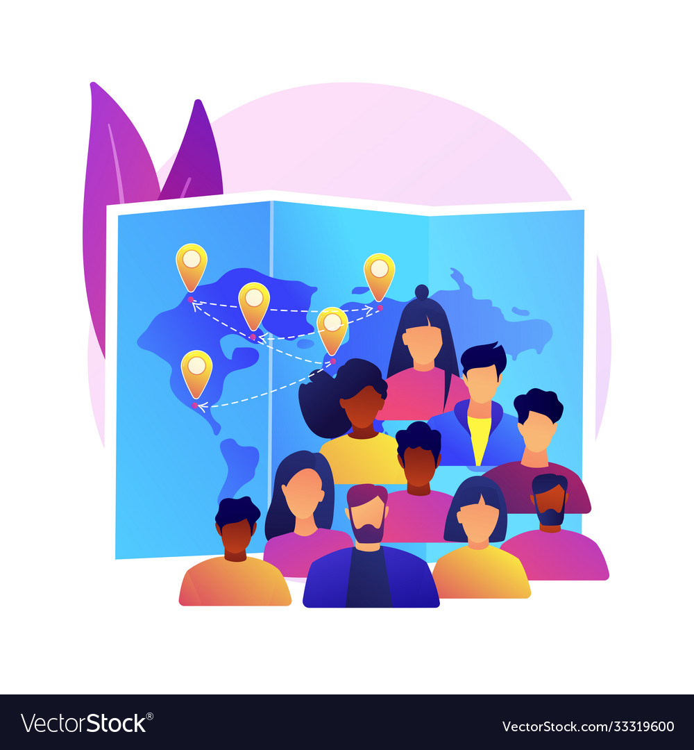 International migration abstract concept Vector Image International migration abstract concept Vector Image