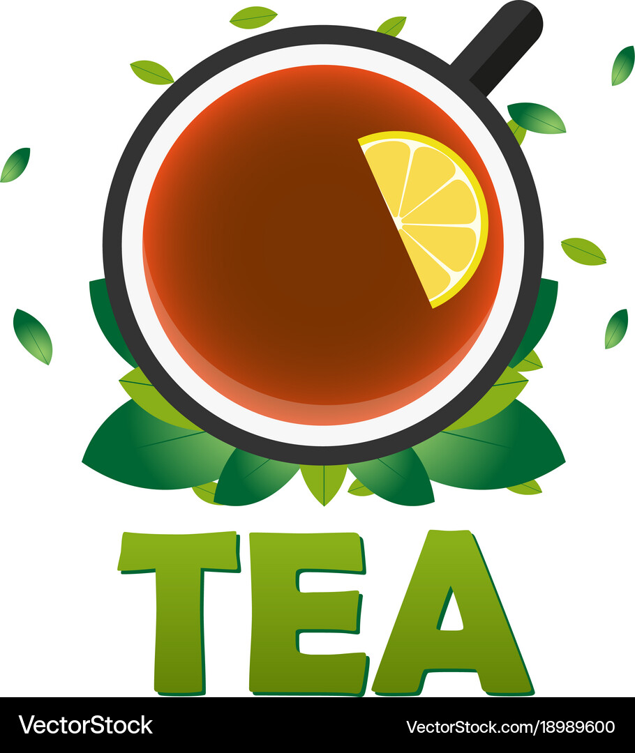 Tea house logo company Royalty Free Vector Image