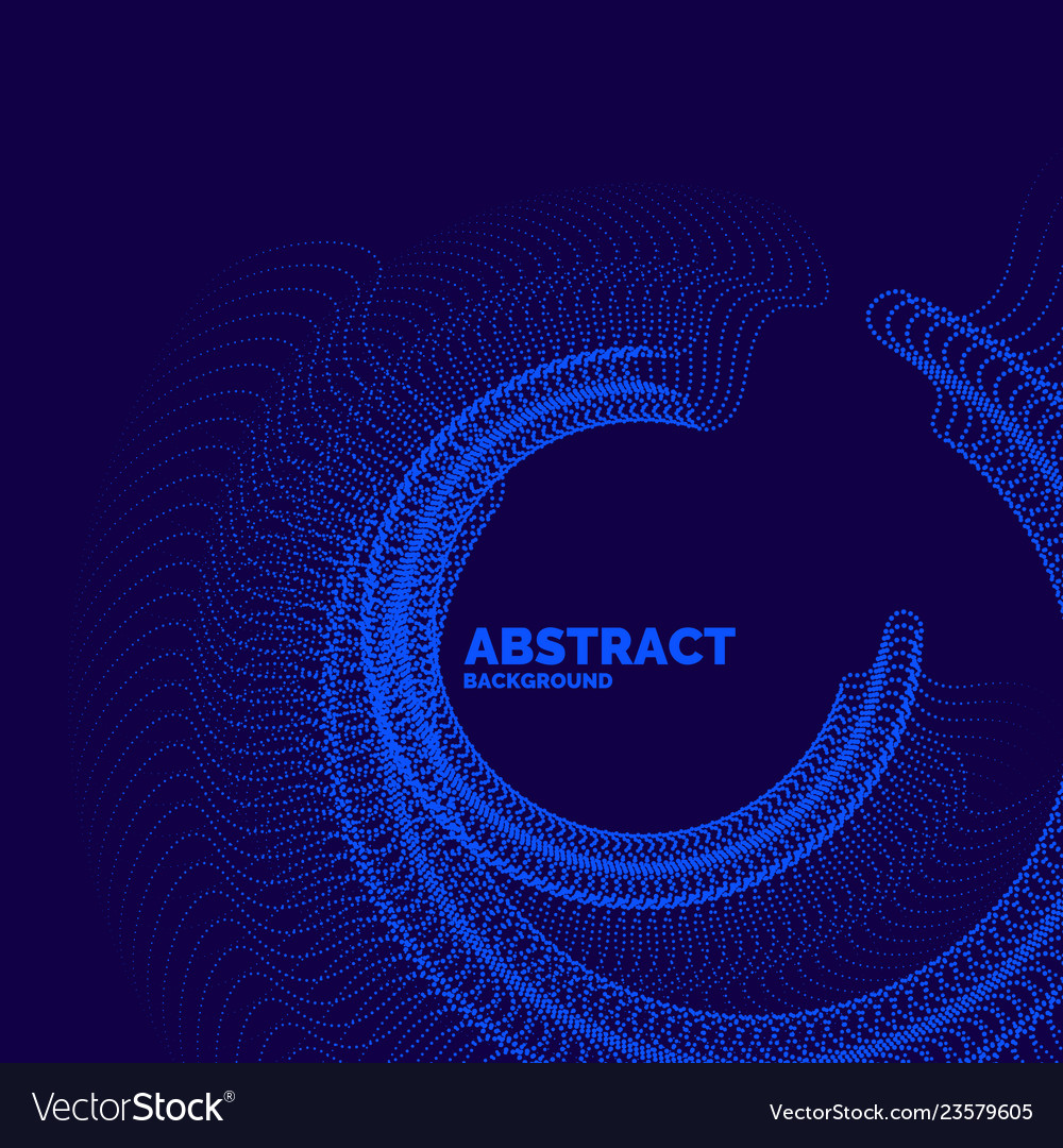 Abstract background with dynamic waves Royalty Free Vector