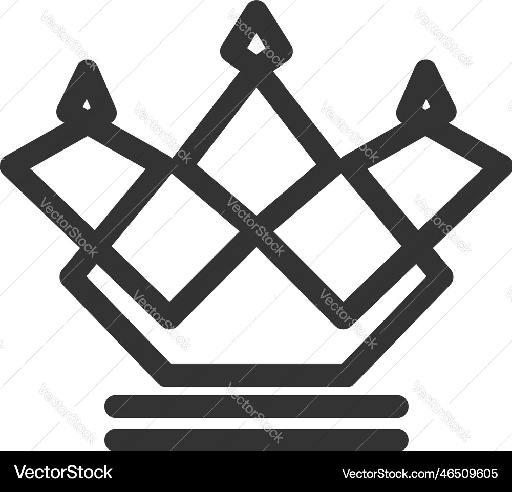 Crown logo template icon brand identity isolated Vector Image