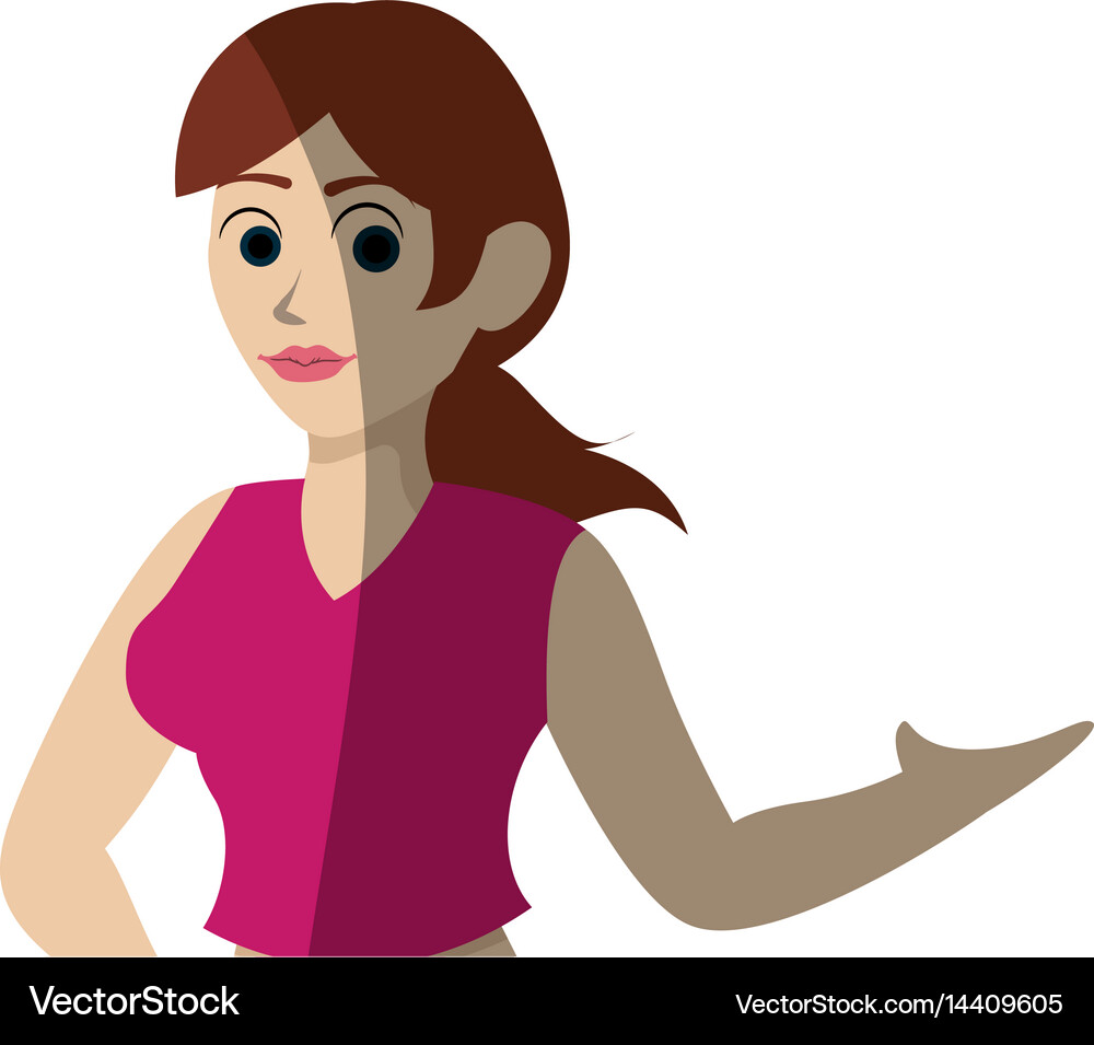 Female gender avatar Royalty Free Vector Image