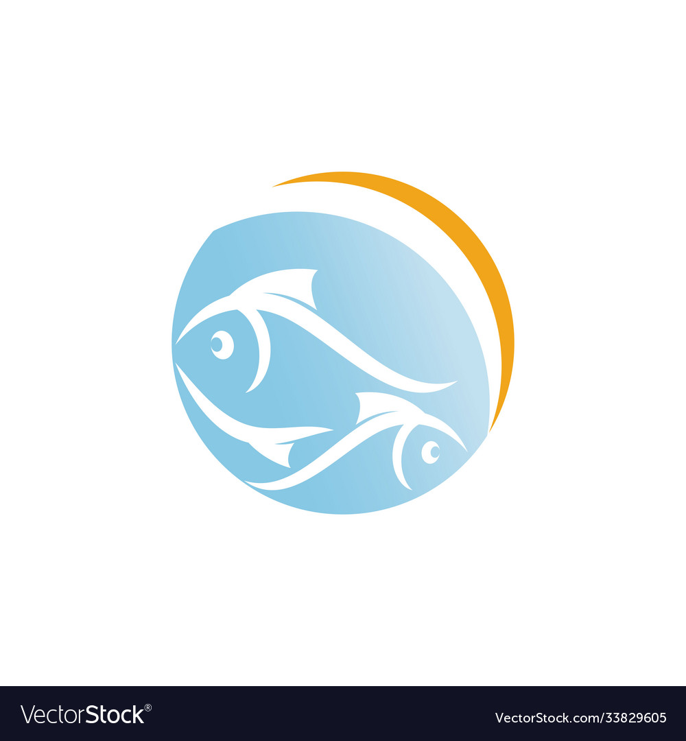 Fish icon logo Royalty Free Vector Image - VectorStock Fish icon logo Royalty Free Vector Image - VectorStock