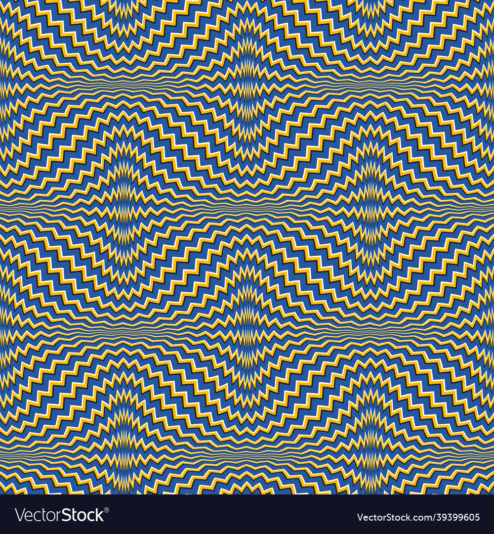Optical illusion seamless pattern moving Vector Image Optical illusion seamless pattern moving Vector Image