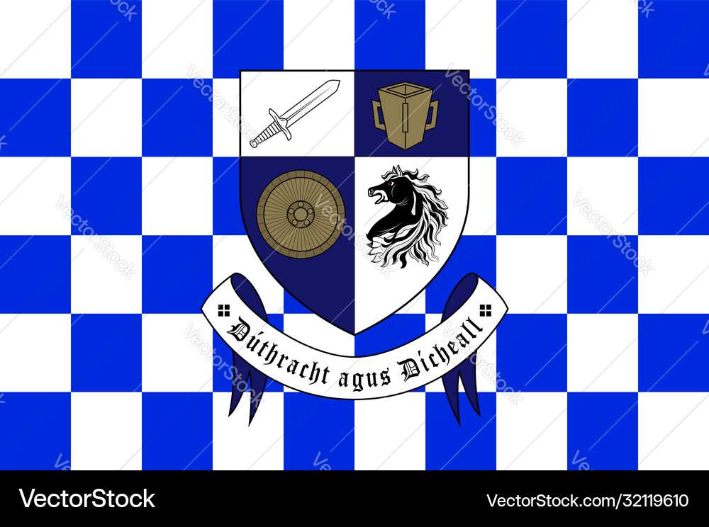 Flag county monaghan in ulster ireland Royalty Free Vector