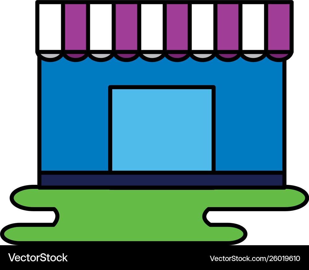 Shopping and e-commerce store market Royalty Free Vector