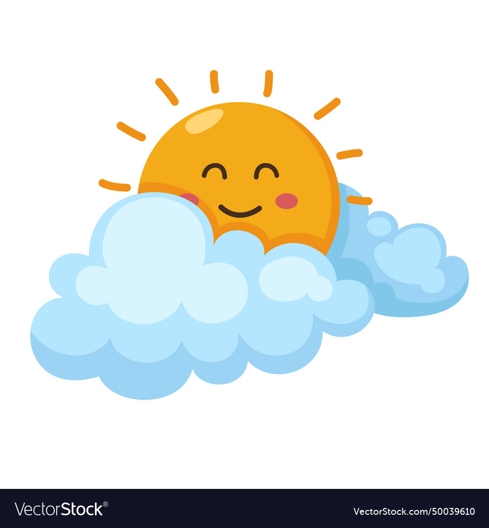 Summer sun feeling smile Royalty Free Vector Image