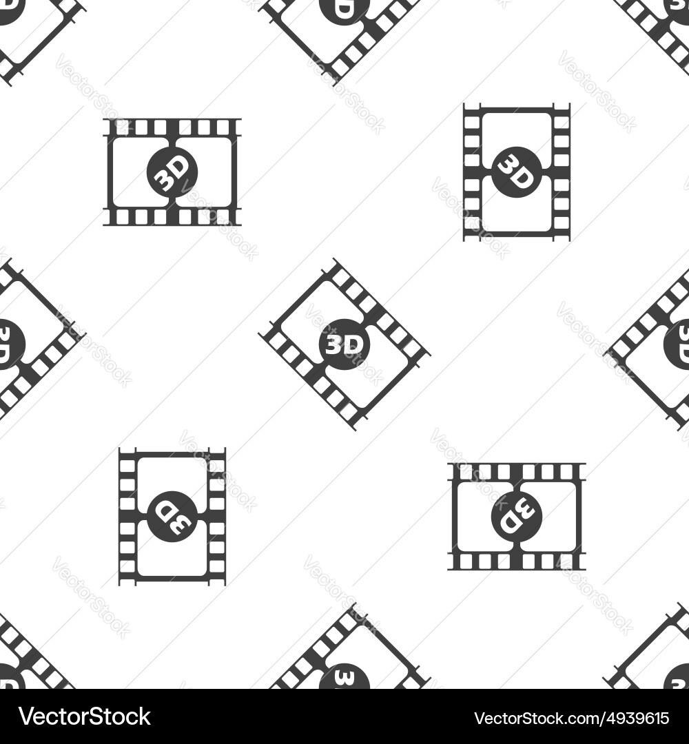 3d movie pattern Royalty Free Vector Image - VectorStock